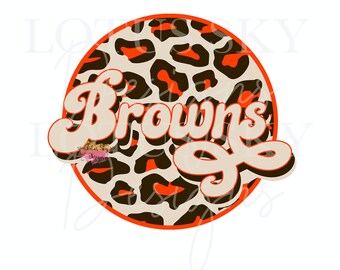 Cleveland Leopard Rainbow Instant Download SVG and PNG | Etsy