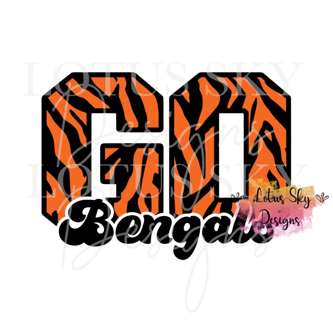 Stripes Print Go Bengals | Ready to Press | Sublimation Heat Press ...