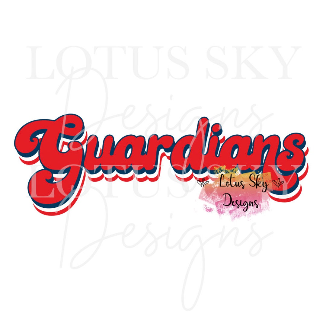 Guardians Retro Print Letters | Instant Download | SVG and PNG Files - Etsy