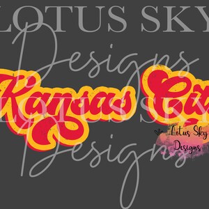 Retro Kansas City Word Art Distressed Instant Download SVG and PNG ...
