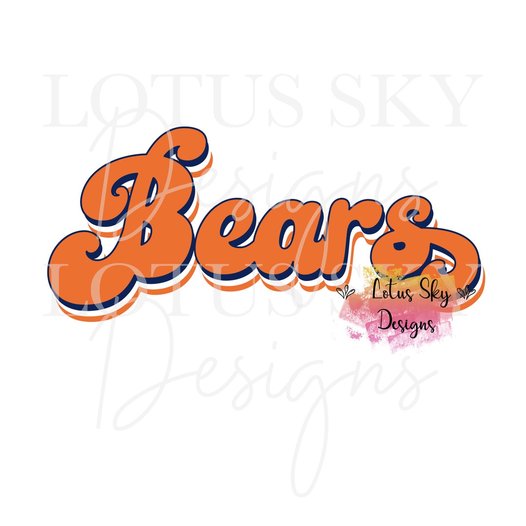 Bears Retro Print Letters | Instant Download | SVG and PNG Files ...