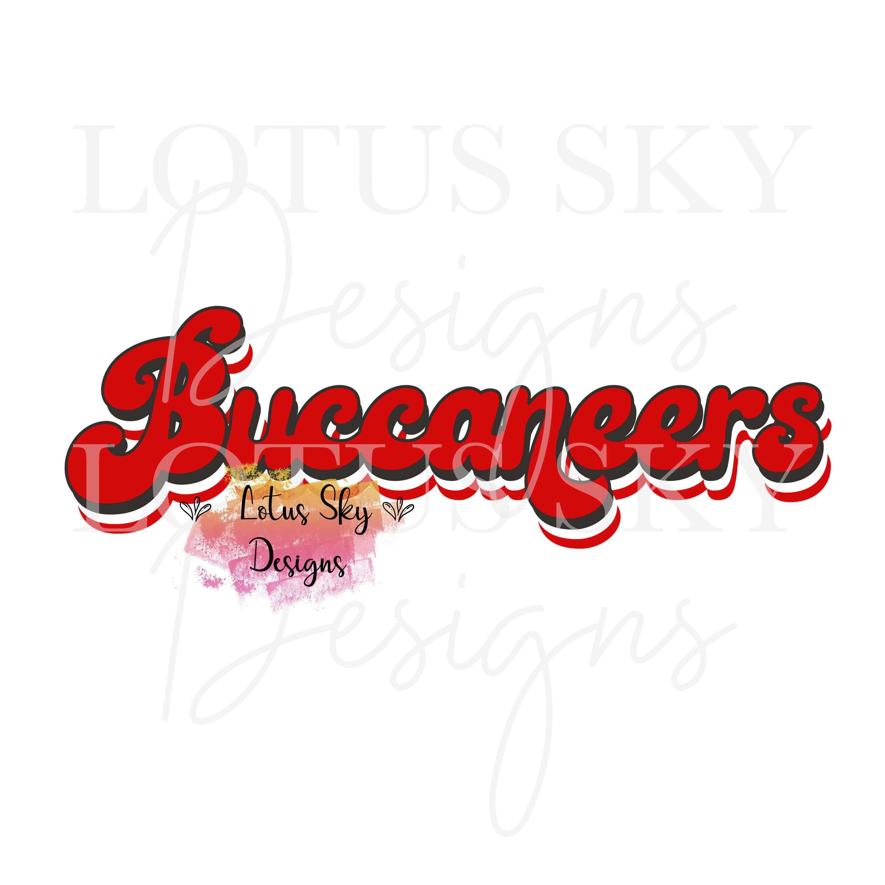Buccaneers Retro Print Letters Ready to Press Sublimation - Etsy