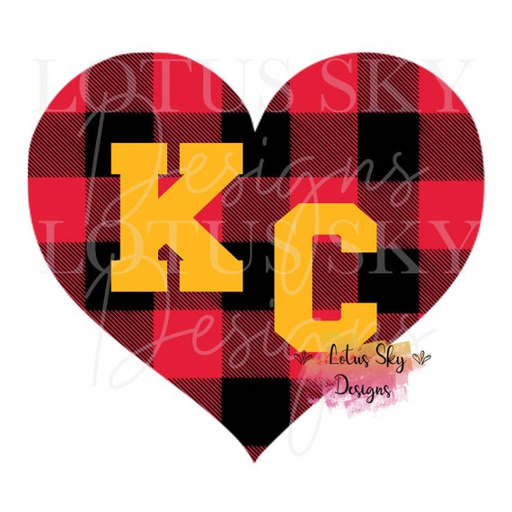 KC Plaid Heart Instant Download SVG and PNG Files Kansas | Etsy