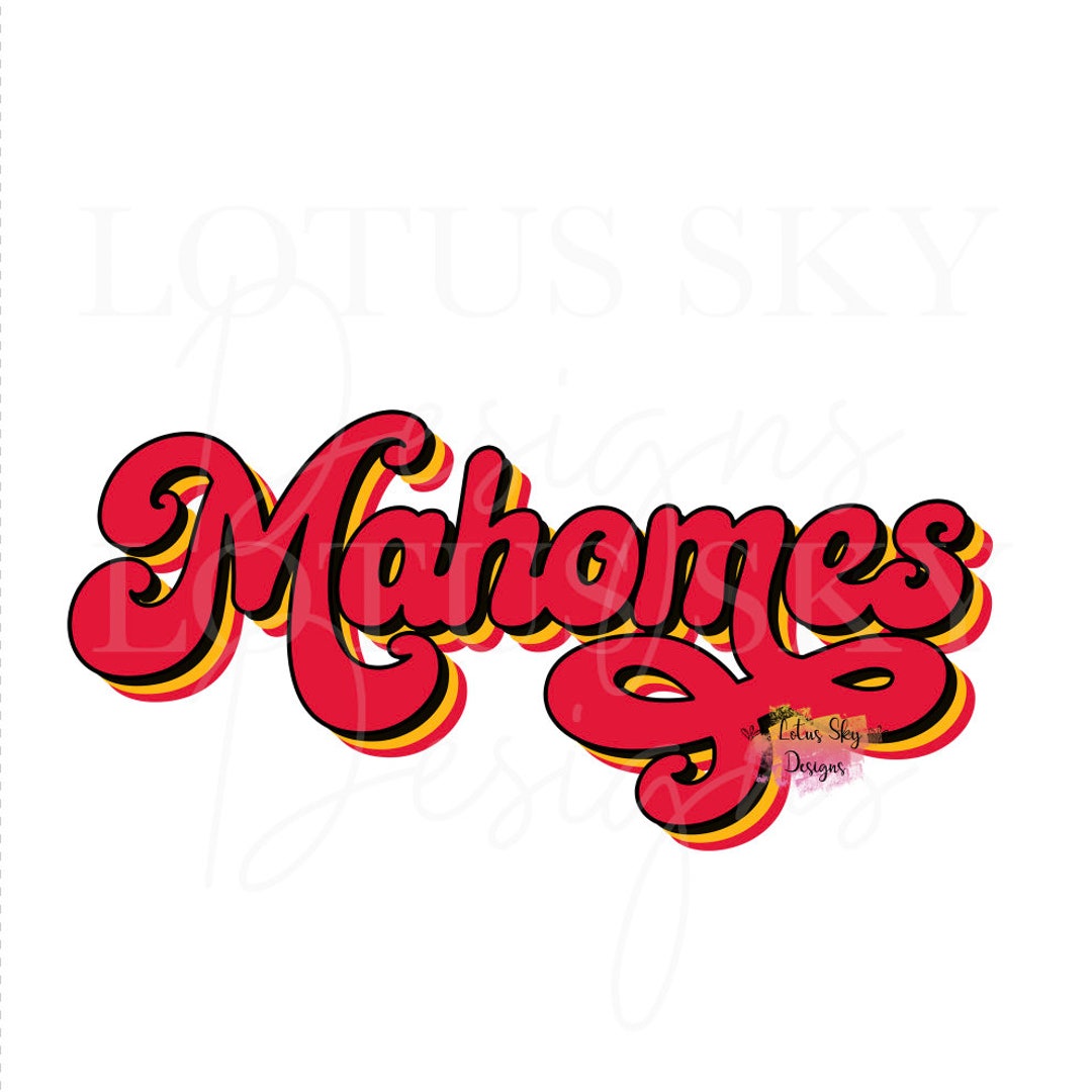 Mahomes Retro Print | Instant Download | SVG and PNG Files | Kansas ...