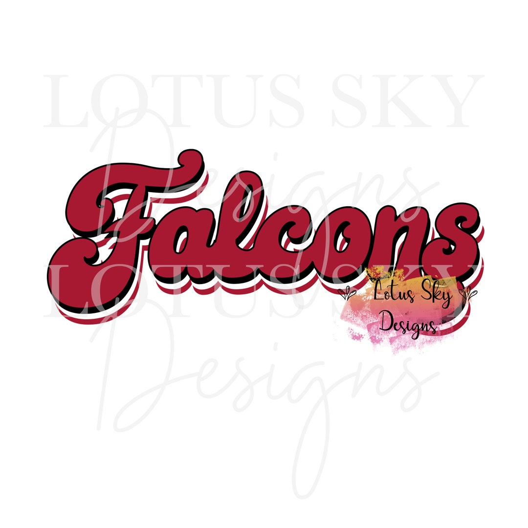 Falcons Retro Print Letters | Instant Download | SVG and PNG Files ...