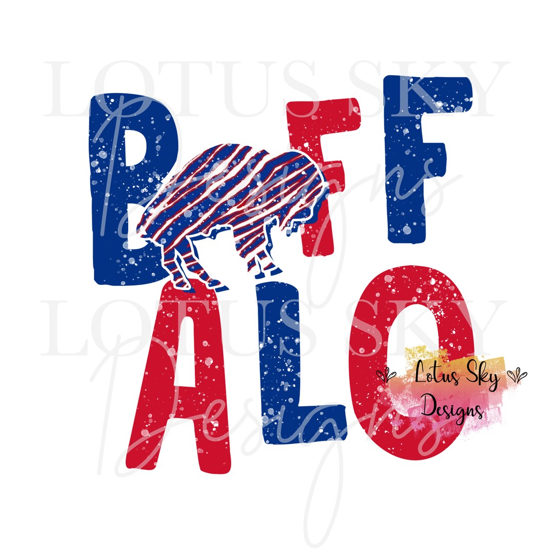 Distressed Buffalo Colorful Zubaz Word Art Ready to Press Sublimation ...