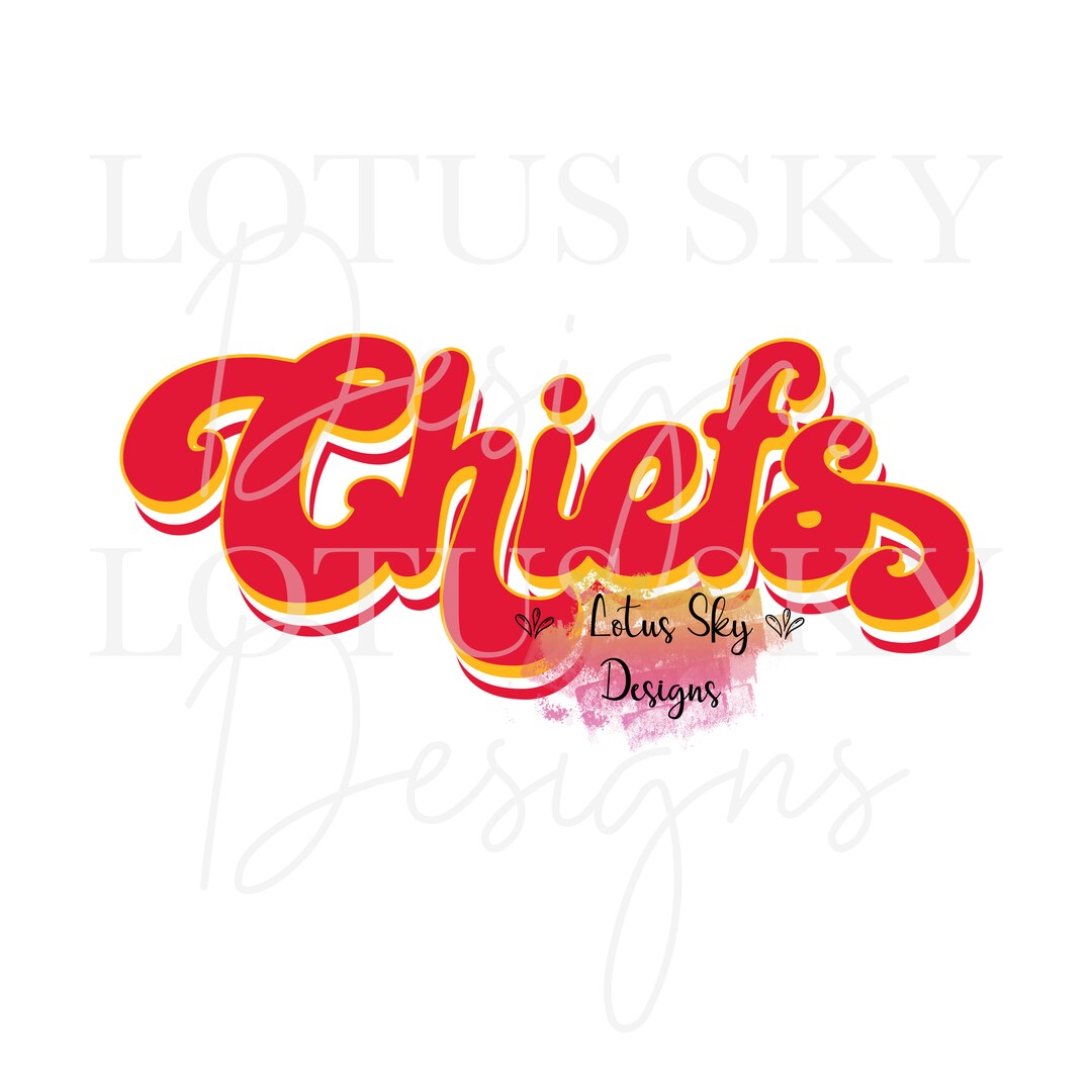 Chiefs Retro Print Letters | Ready to Press | Sublimation Heat Press ...