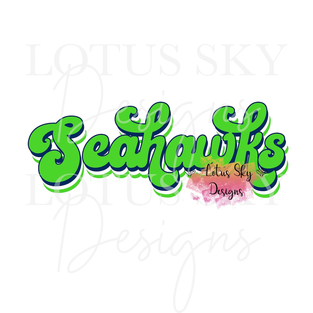 Seahawks Retro Print Letters | Instant Download | SVG and PNG Files ...