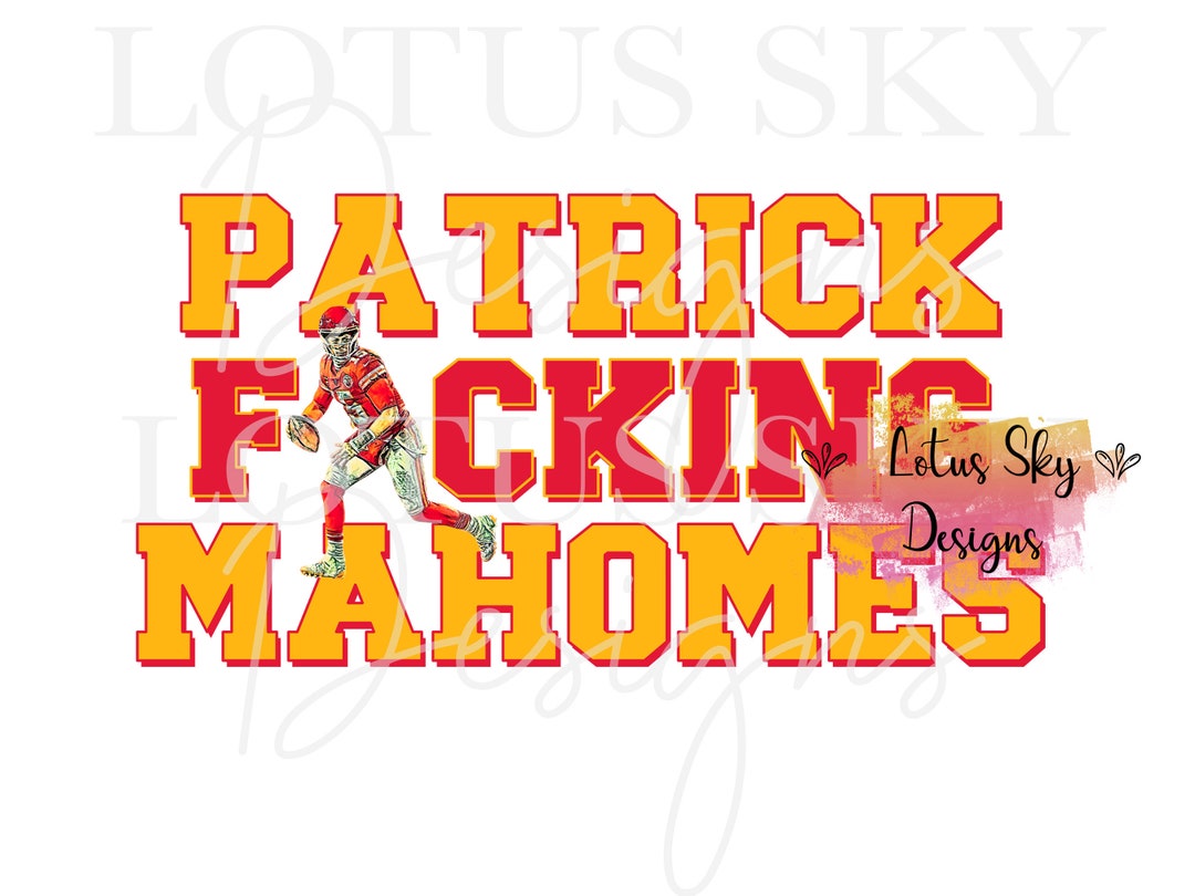 Mahomes Cartoon F*ing | Ready to Press | Sublimation Heat Press Design ...