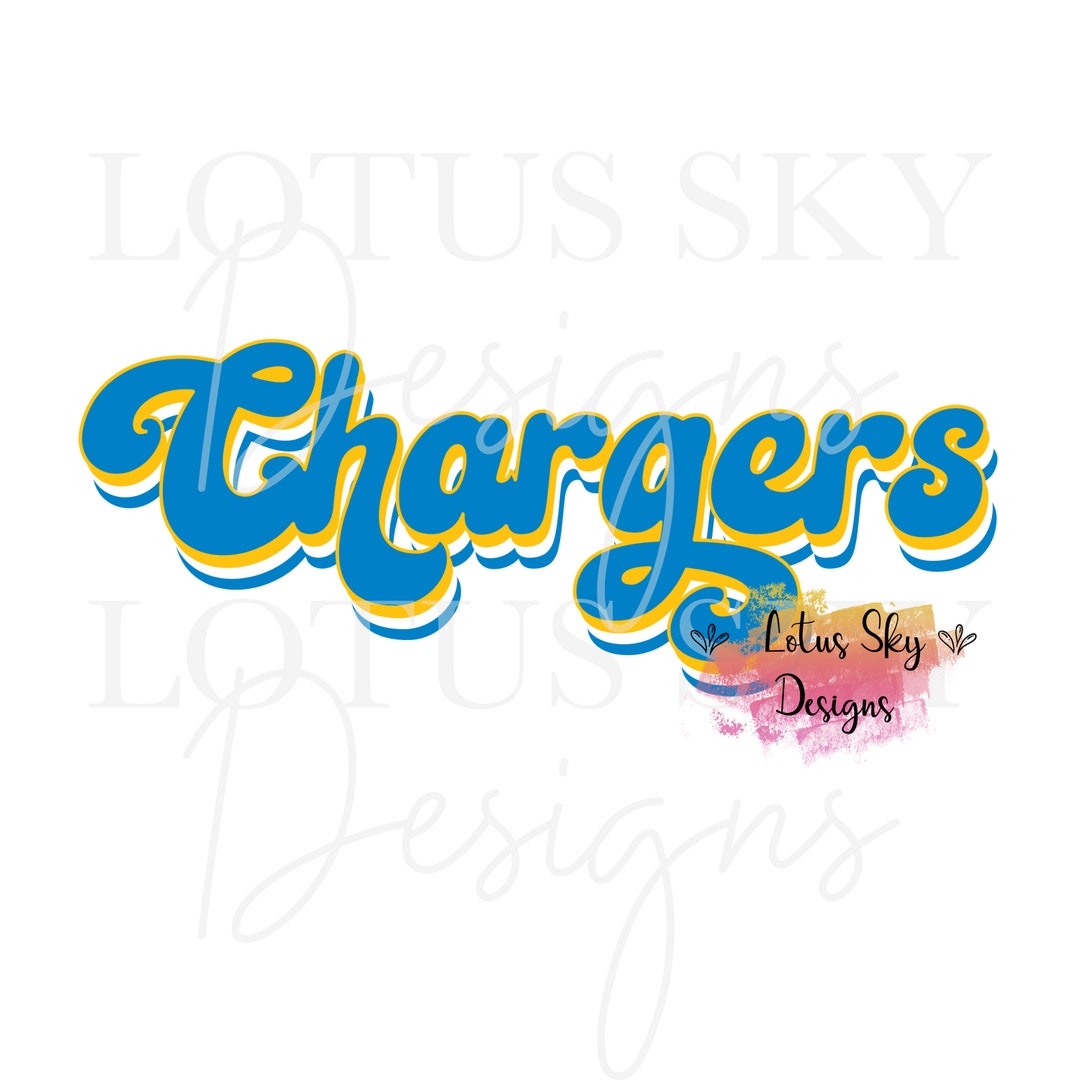 Chargers Retro Print Letters | Ready to Press | Sublimation Heat Press ...