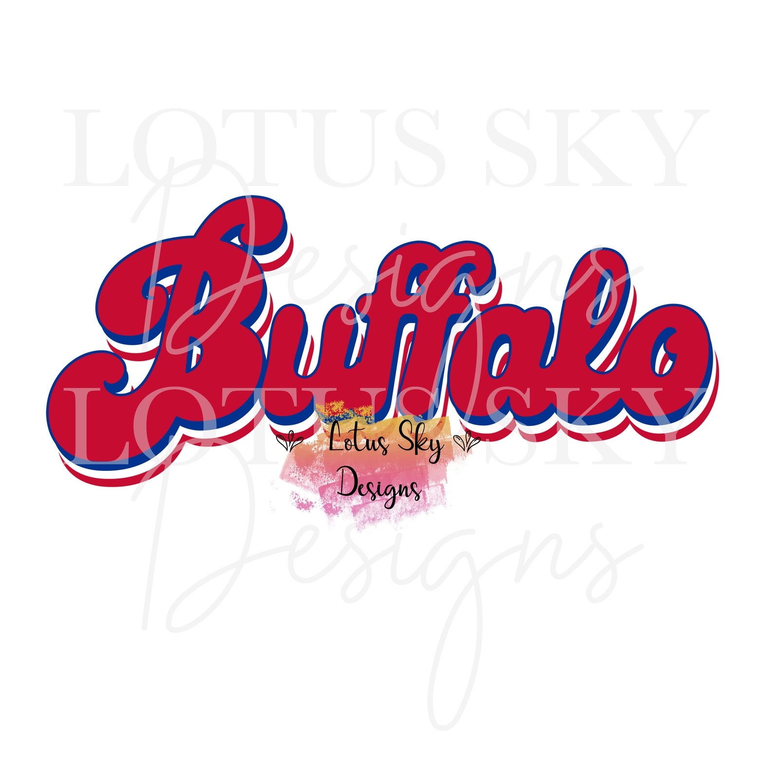 Buffalo Retro Print Letters Instant Download SVG and PNG - Etsy