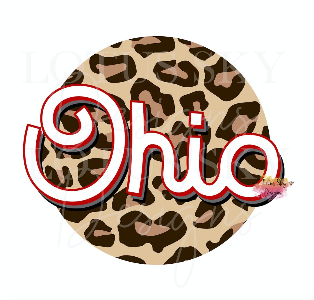 Retro Ohio Leopard | Instant Download | SVG and PNG Files | Football ...
