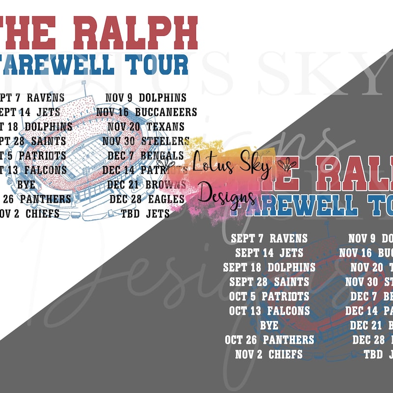 Ralph Farewell Tour Buffalo Bills - Etsy