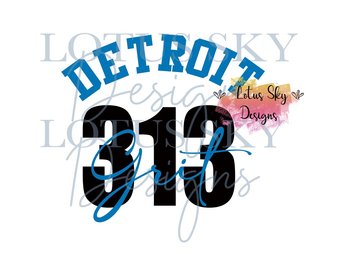 313 Detroit Grit | Instant Download | SVG and PNG Files | Grit | Fan ...