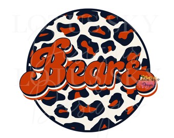 Chiefs Retro Leopard Print Instant Download SVG and PNG | Etsy