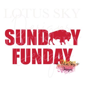 Buffalo Sunday Funday Instant Download SVG and PNG Files - Etsy