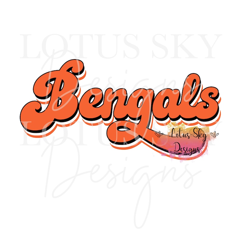 Bengals Retro Print Letters | Instant Download | SVG and PNG Files ...
