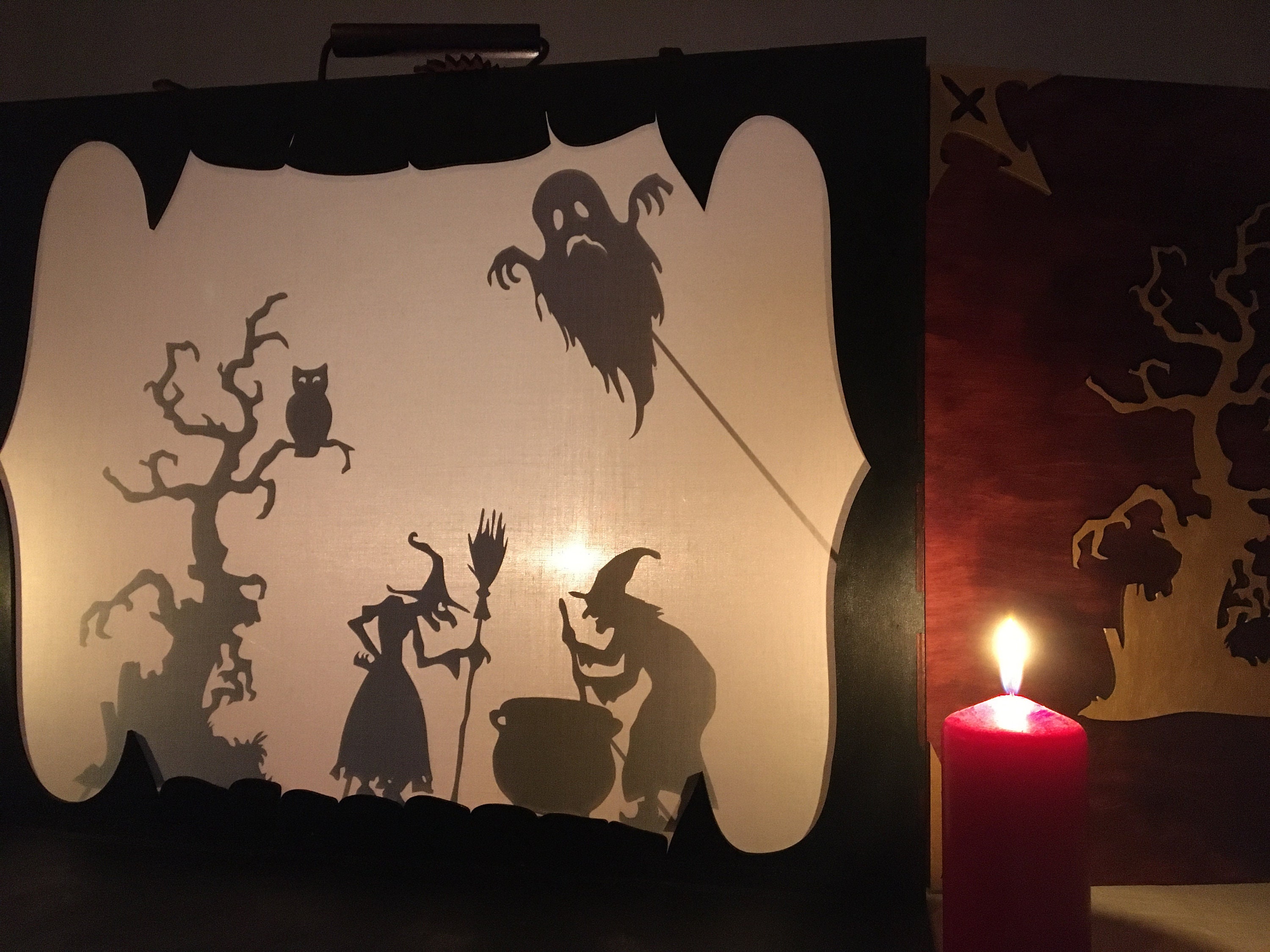 Shadow Theater, Halloween, Birthday Gift, Christmas Gift, Anniversary ...