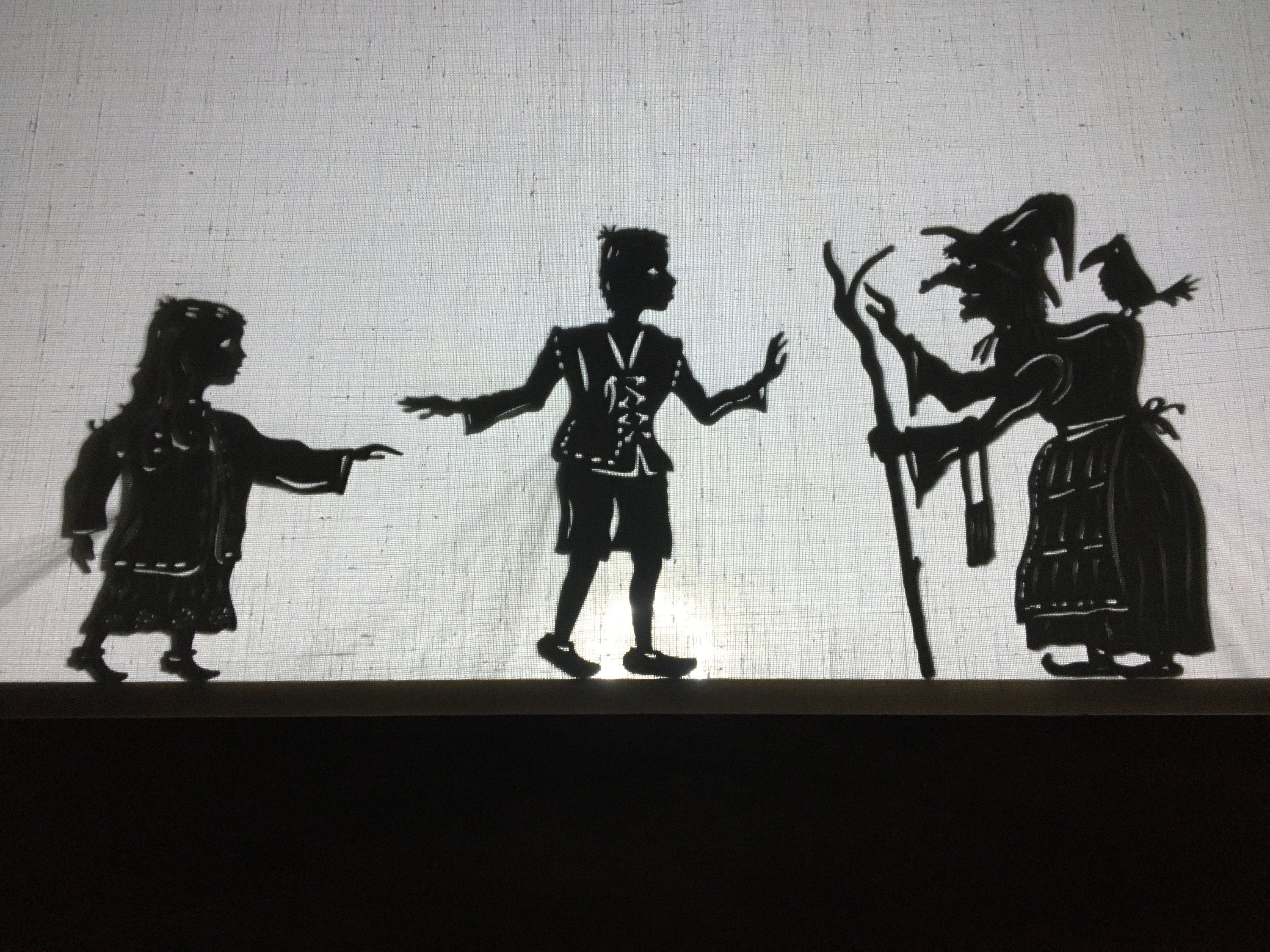 Puppets for the Shadow Theater. the Set Consists of 17 Characters of ...