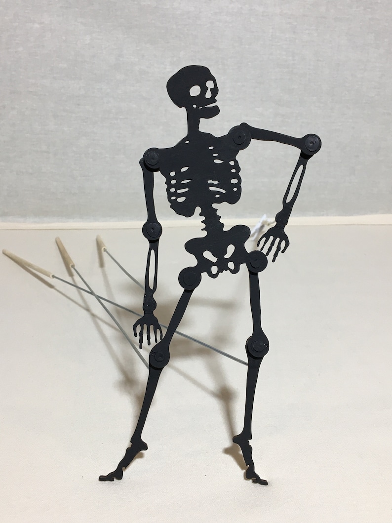 Skeleton, Shadow Theater, Papptts, Figurines, Movable Pappets, Pappet ...