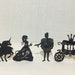 Puppets for the Shadow Theater. the Set Consists of 17 Characters of ...