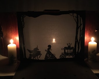 Skeleton Shadow Theater Papptts Figurines Movable Pappets - Etsy