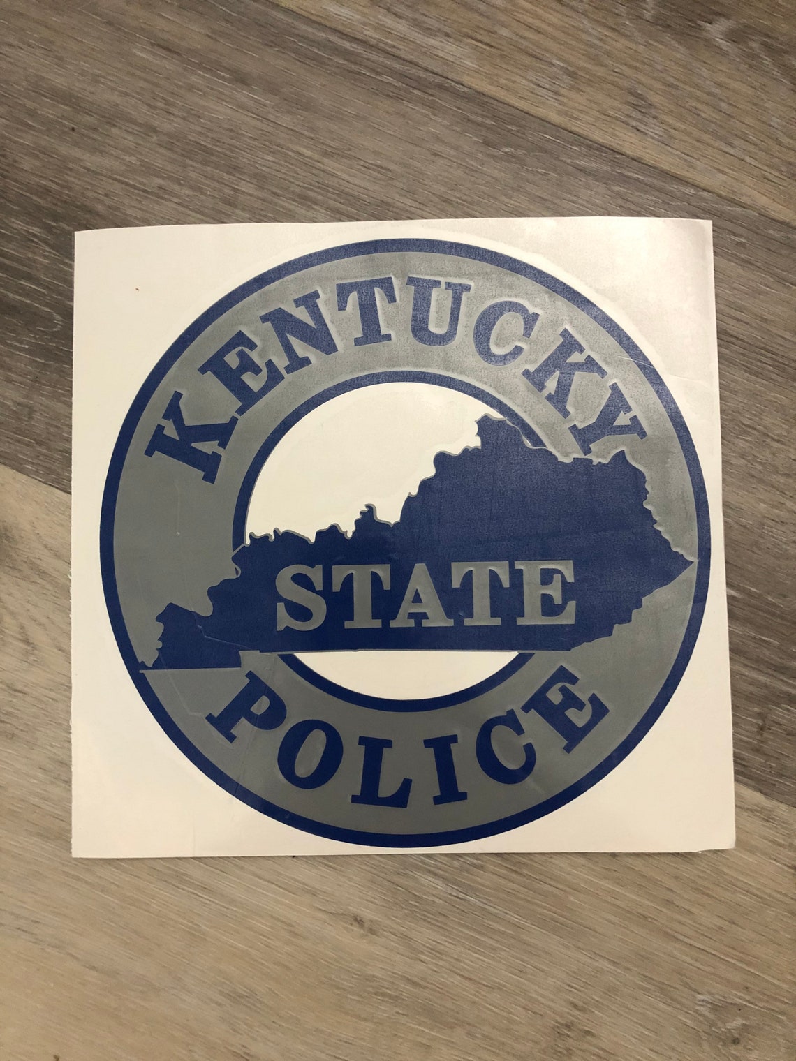 Kentucky State police logo replica vinyl decal | Etsy