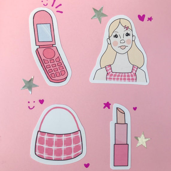 Pretty Pink Sticker Pack | Etsy