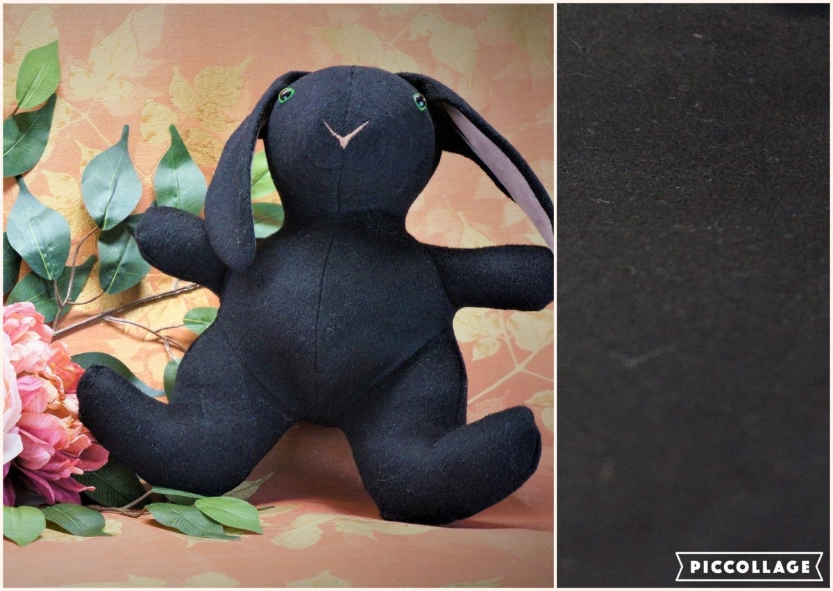 Black Stuffed Bunny - Etsy