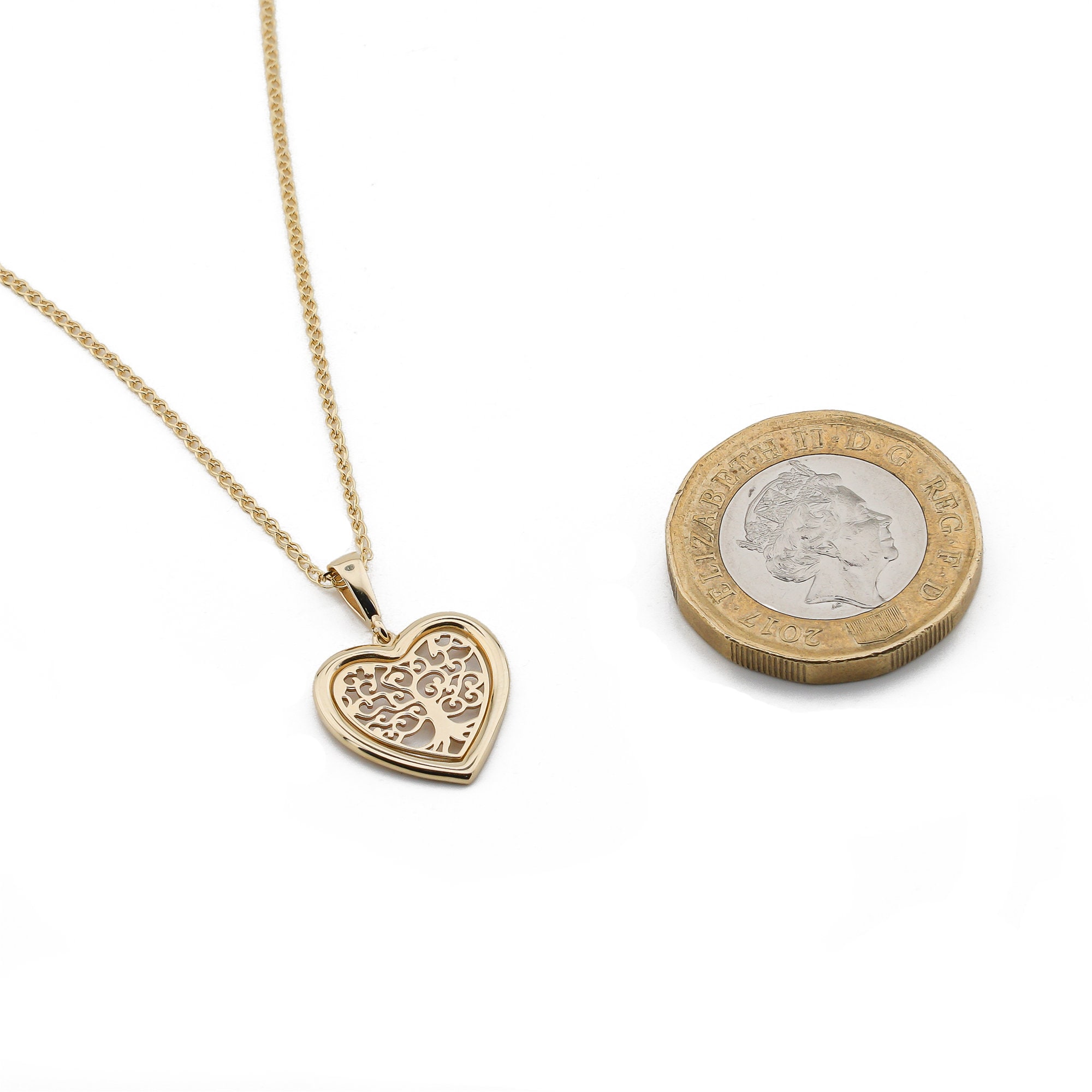 Gold Heart Tree of Life Pendant-tree of Life Necklace Love - Etsy