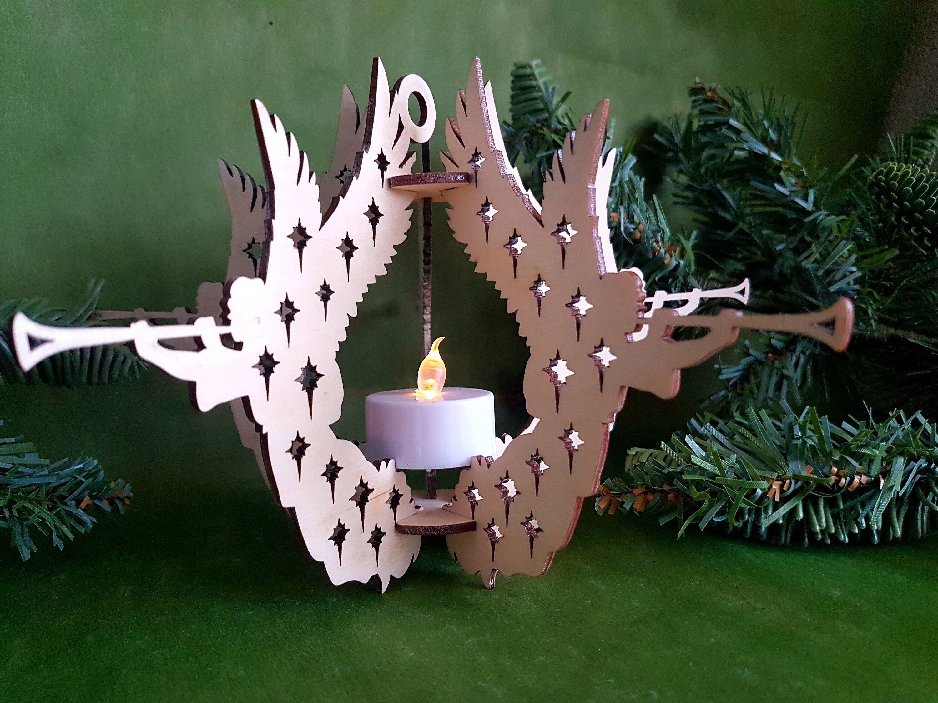 DXF SVG Files for Laser Cut Christmas Angels Christmas - Etsy