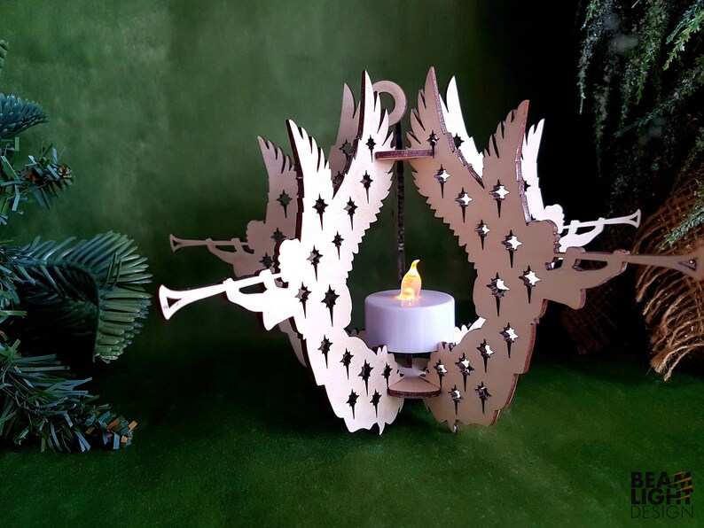 DXF - SVG Files for Laser Cut, Christmas Angels, Christmas Decoration ...