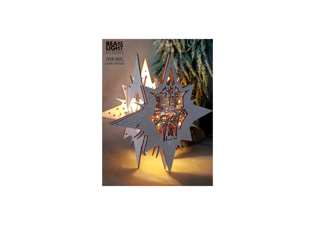 Christmas Star Nativity Scene, Laser Cut Files (SVG DXF) - Etsy