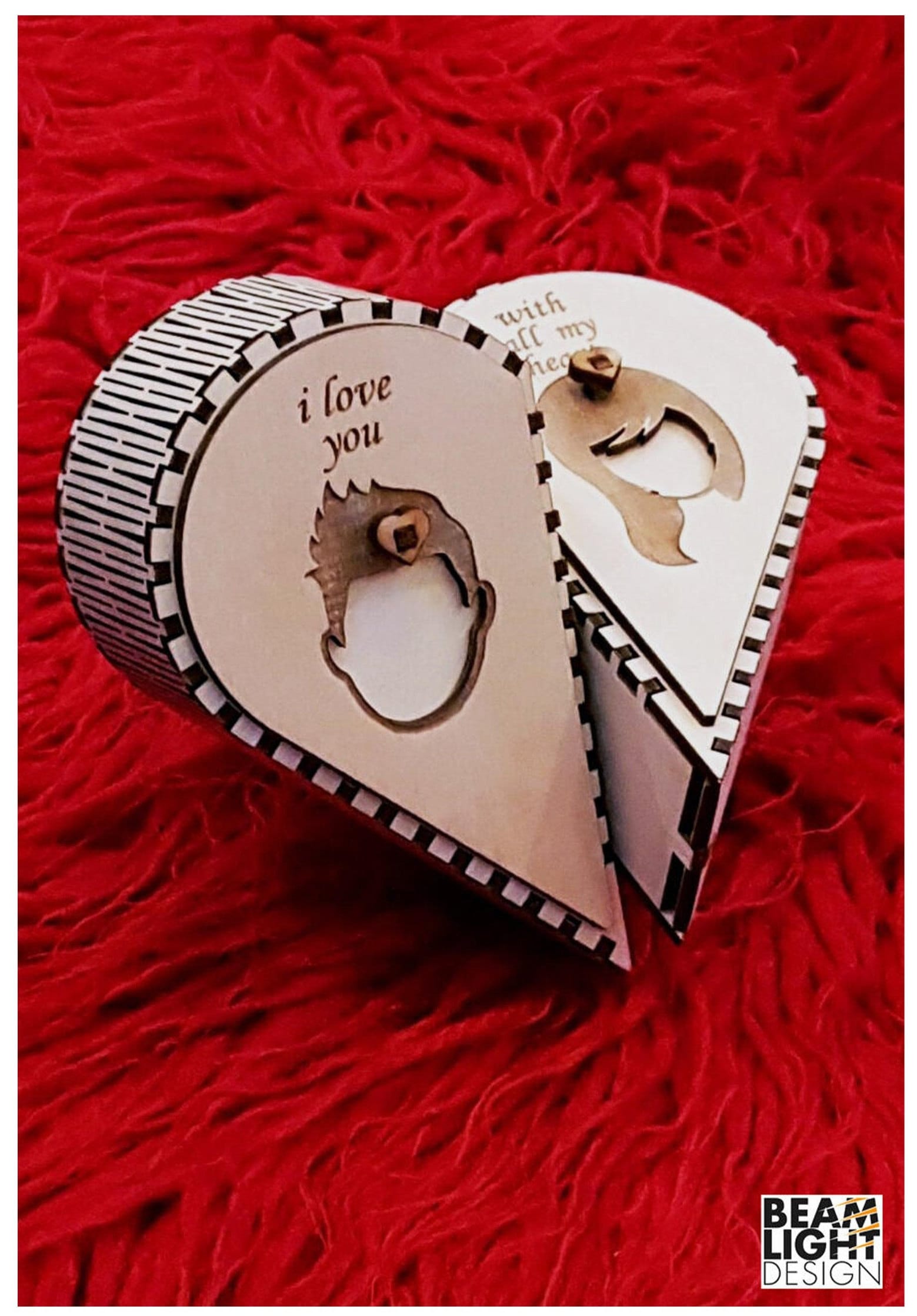 Valentines Day Heart Box Surprise Love Box Frame for Photo - Etsy