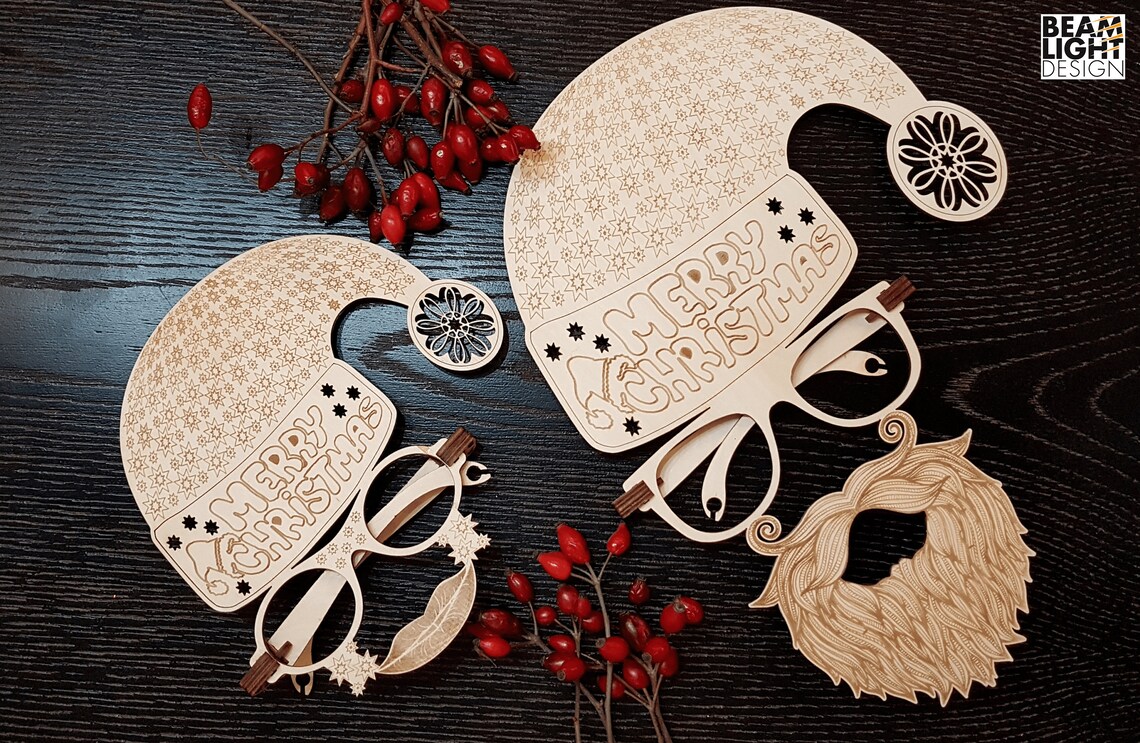 DXF SVG Files for Laser Cut Christmas Fun Eyeglasses - Etsy UK