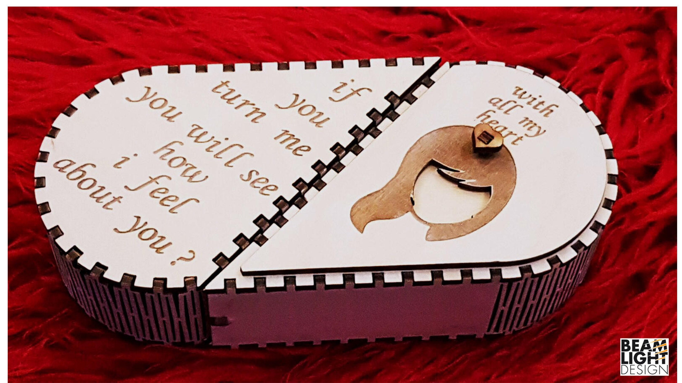 Valentines Day Heart Box Surprise Love Box Frame for Photo - Etsy