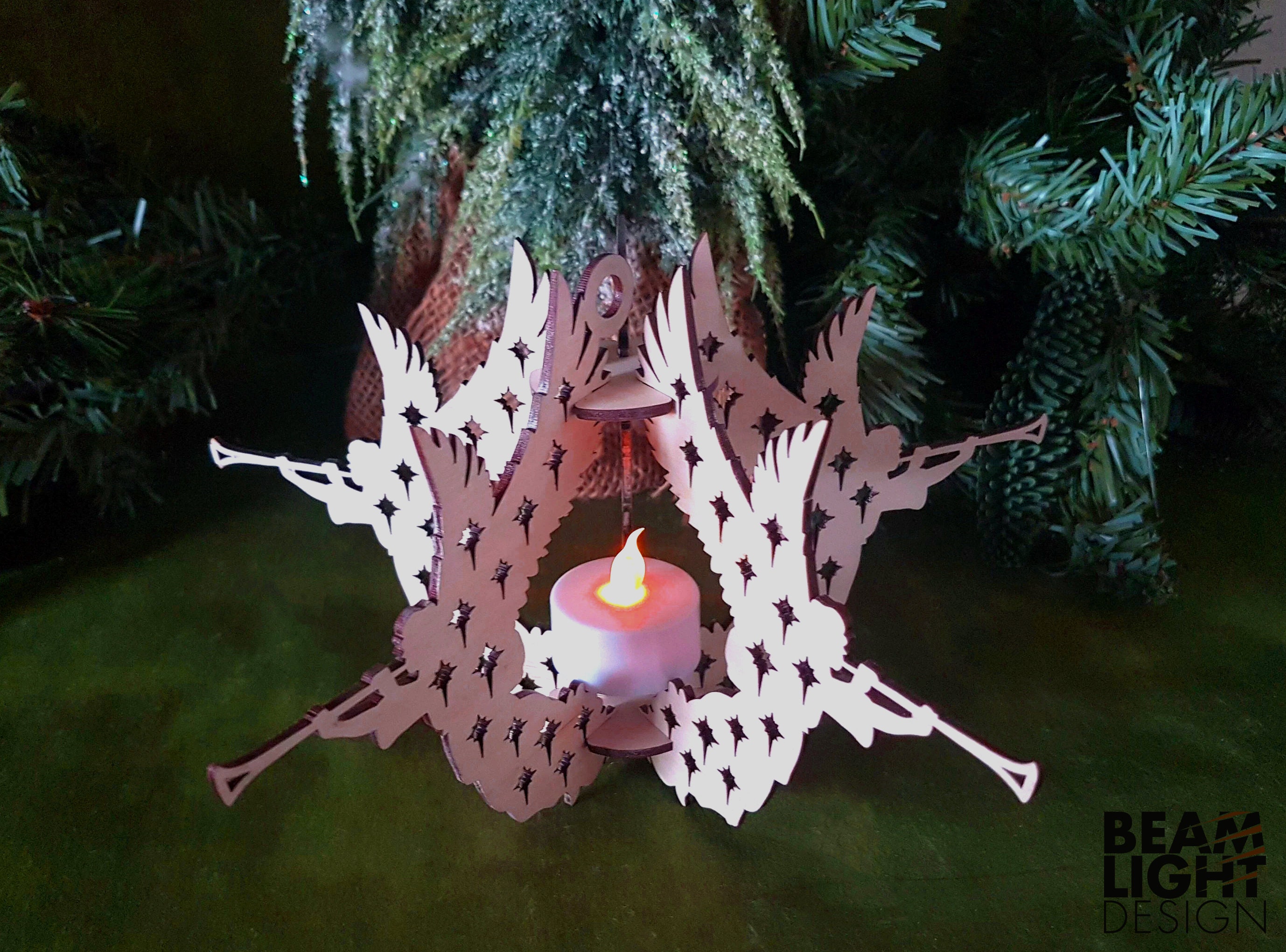 DXF SVG Files for Laser Cut, Christmas Angels, Christmas Decoration ...