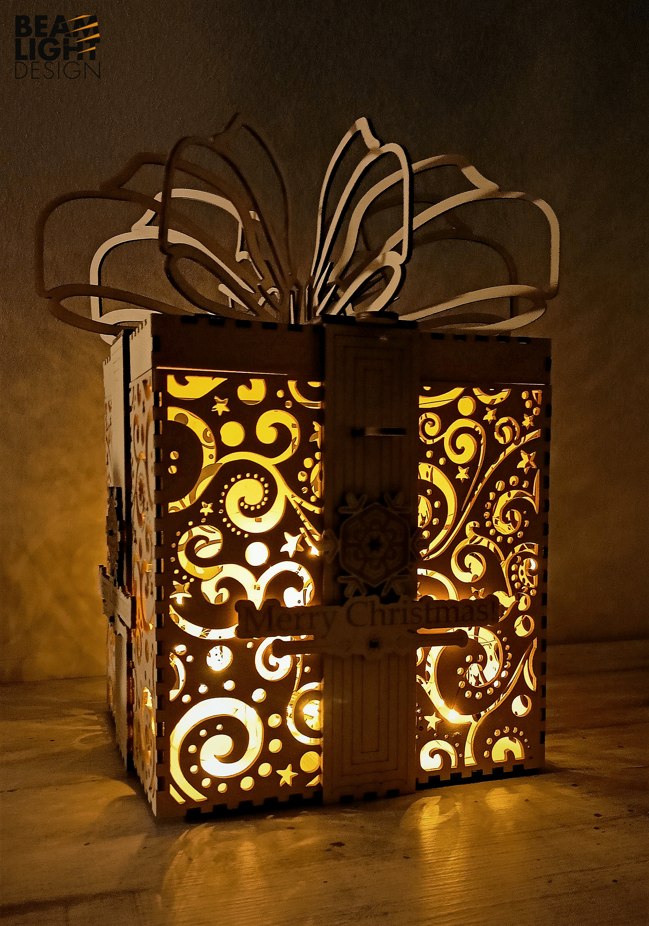 Christmas Gift Box Christmas Decoration Lasercut Files. Dxf - Etsy