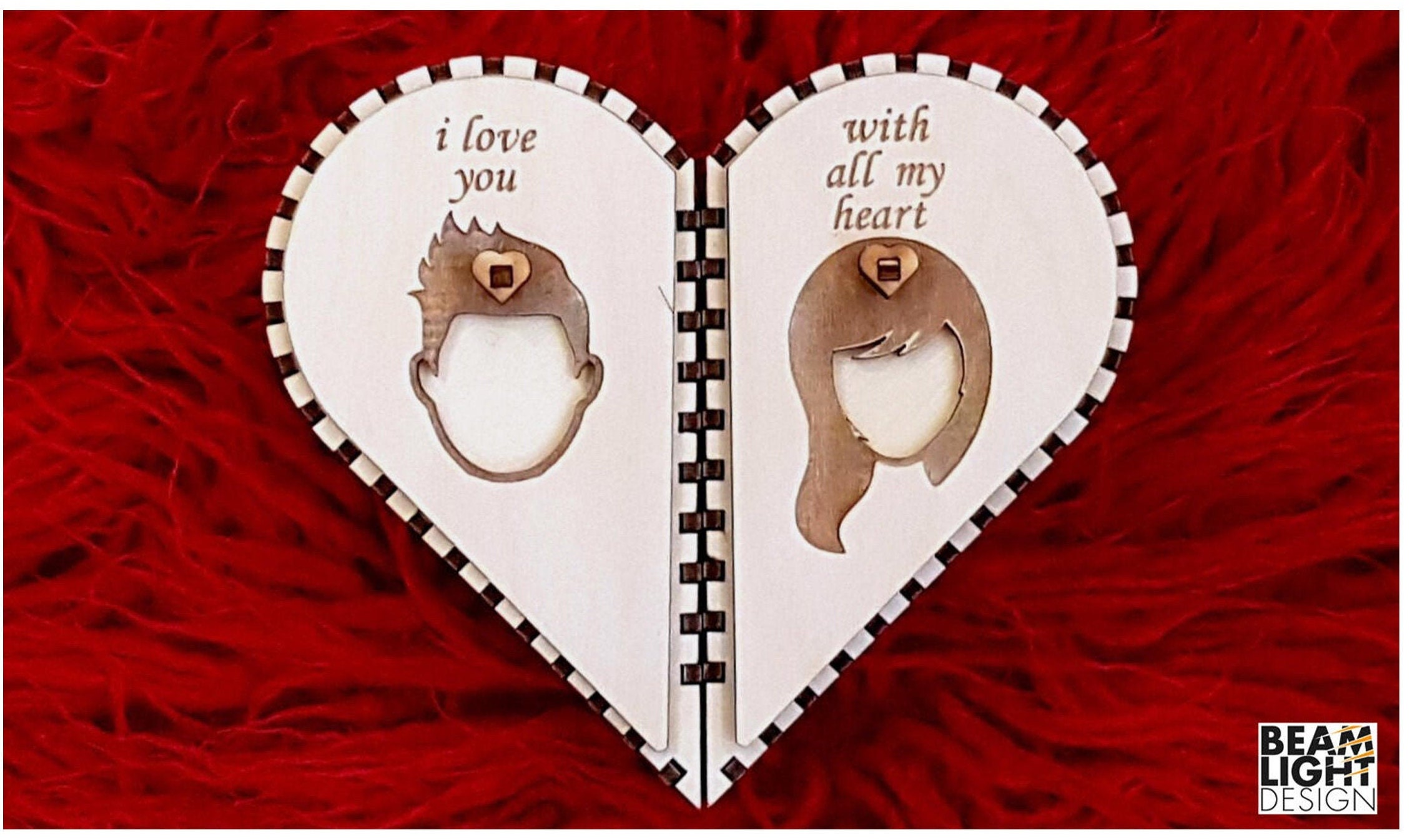 Valentines Day Heart Box Surprise Love Box Frame for Photo - Etsy