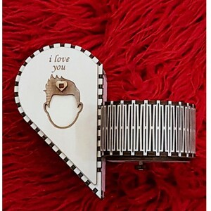 Valentines Day Heart Box Surprise Love Box Frame for Photo - Etsy