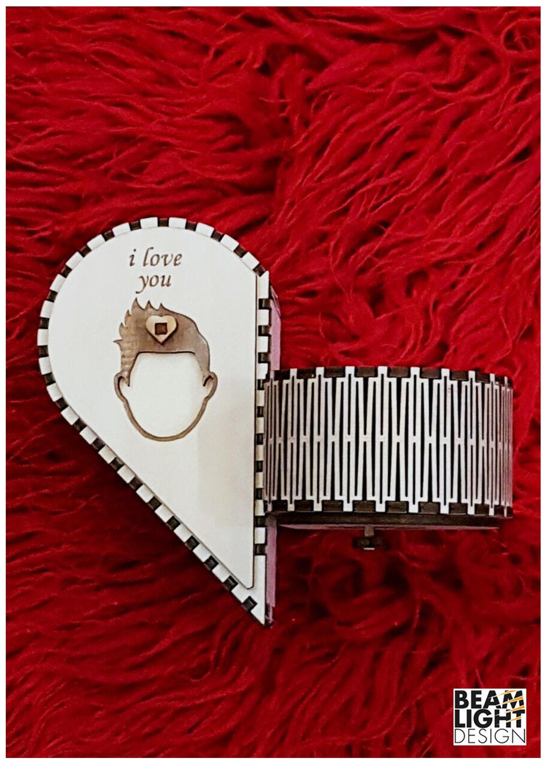 Valentines Day Heart Box Surprise Love Box Frame for Photo - Etsy