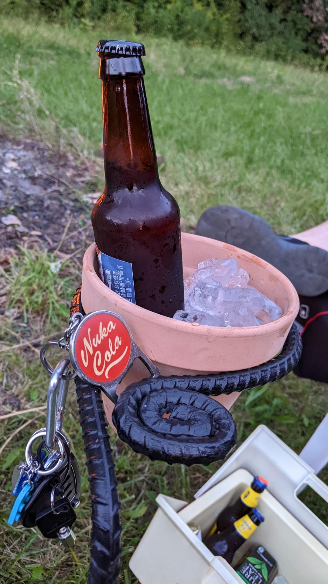 Hand-forged Rebar Holder for Plant Pots, Vessels, Drinks, Etc. - Etsy