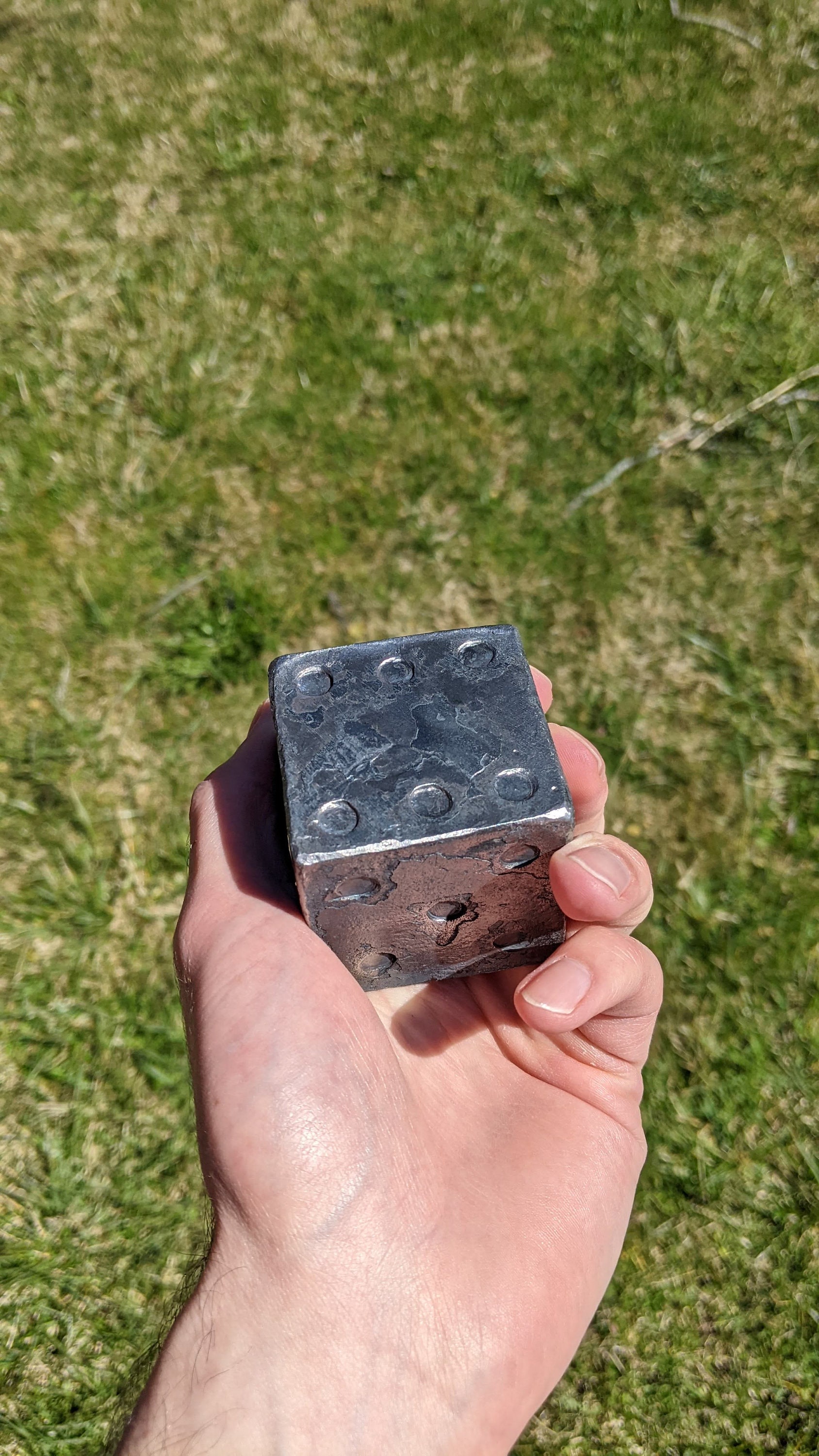 Hand Forged Solid Steel Dice 100% Upcycled Reclaimed Material - Etsy