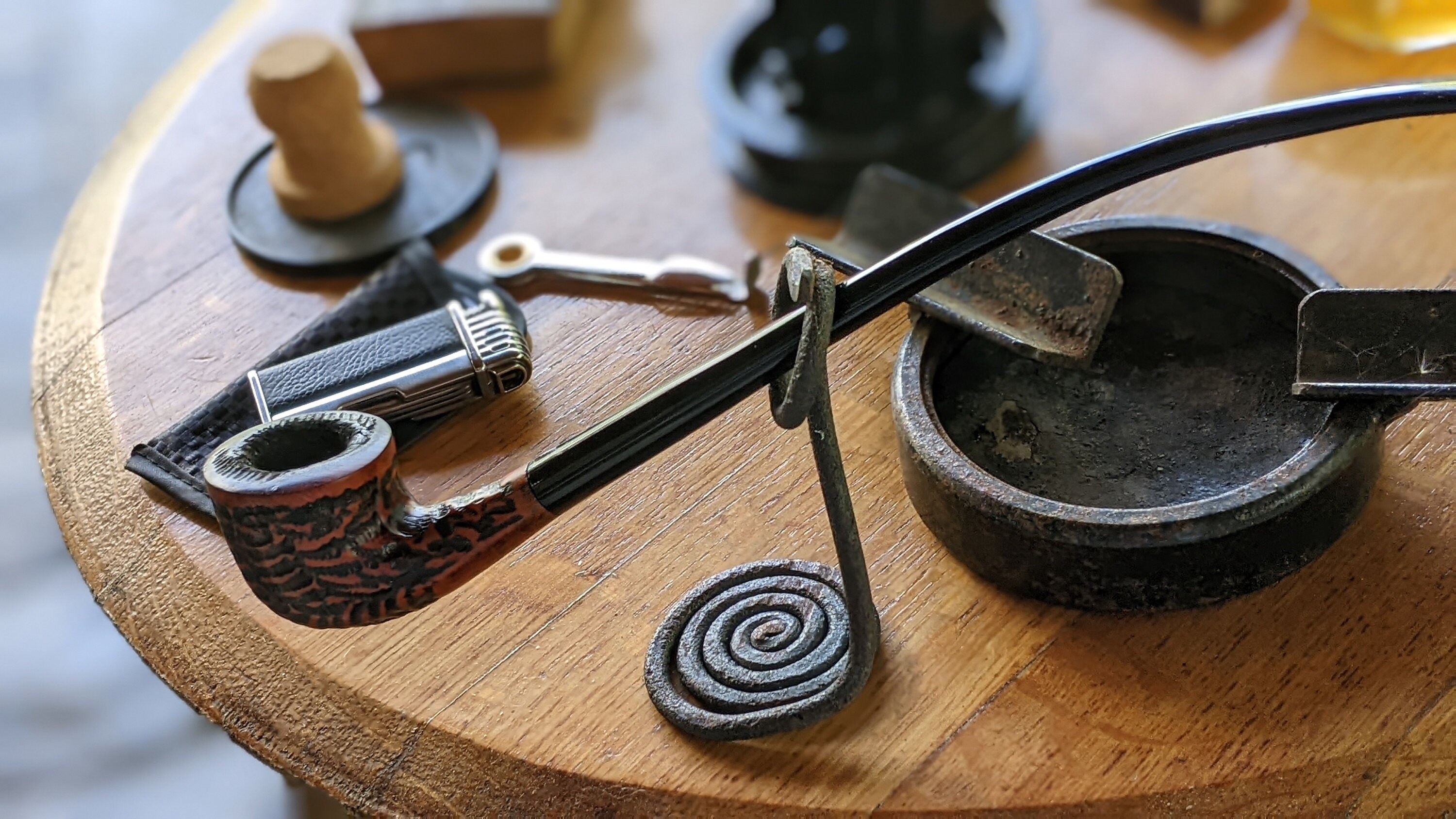 Hand-forged Steel Cigar Rest / Pipe Stand - Etsy