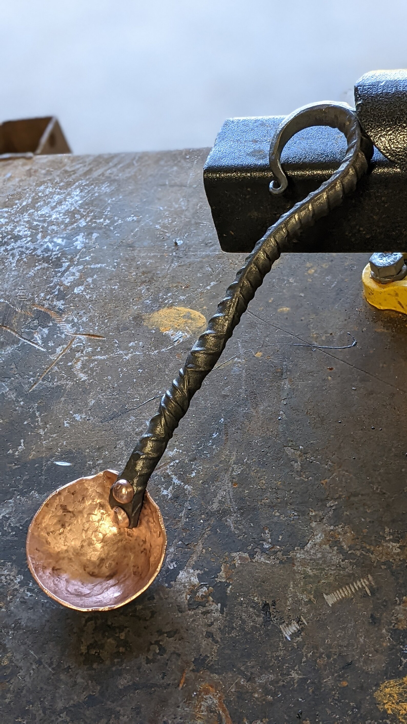 Hand-forged Copper and Steel Rebar Coffee Scoop/ladle - Etsy