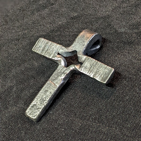 Split Cross Keychain - Etsy