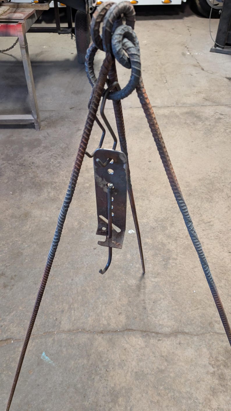 Hand-forged Upcycled Rebar Cooking Tripods, Great for Cooking Over the ...