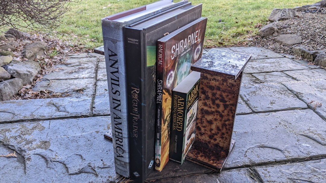 Upcycled Steel I-beam Bookends - Etsy