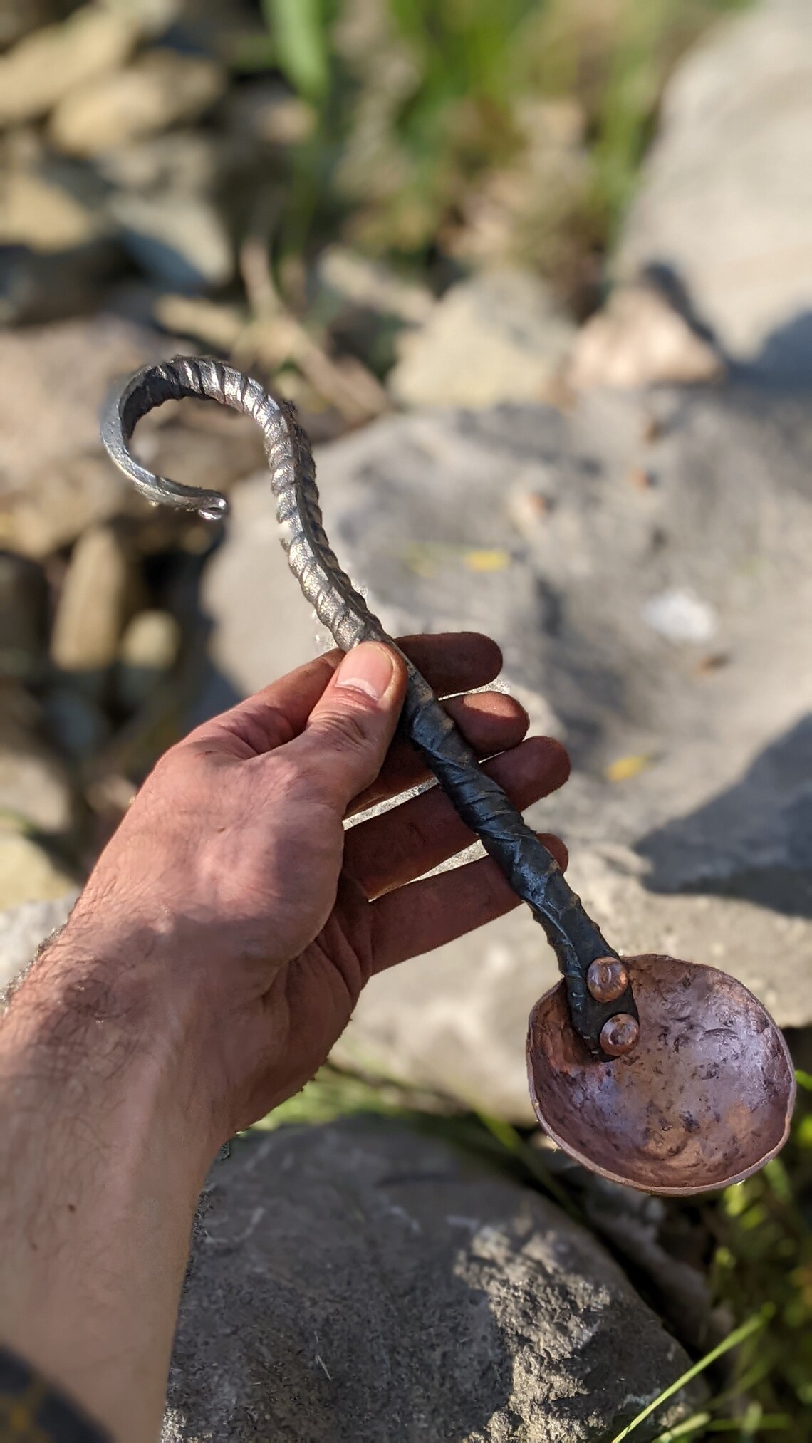 Hand-forged Copper and Steel Rebar Coffee Scoop/ladle - Etsy