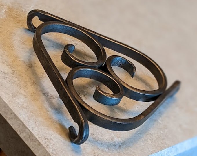 Hand Forged Steel Trivet - Etsy